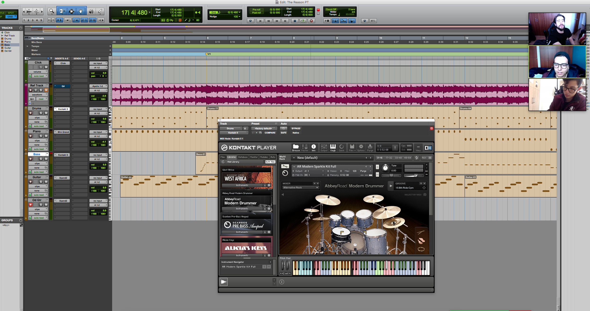 Recording music ensembles from home