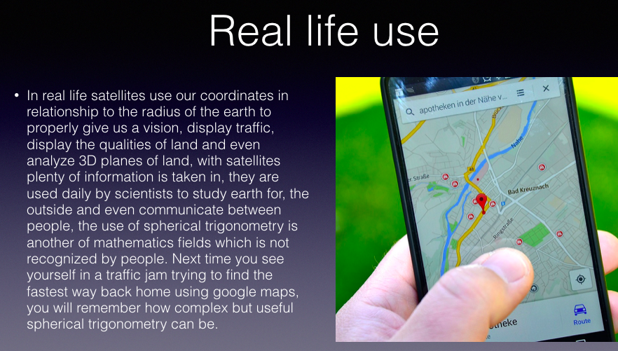 Spherical Trigonometry and GPS